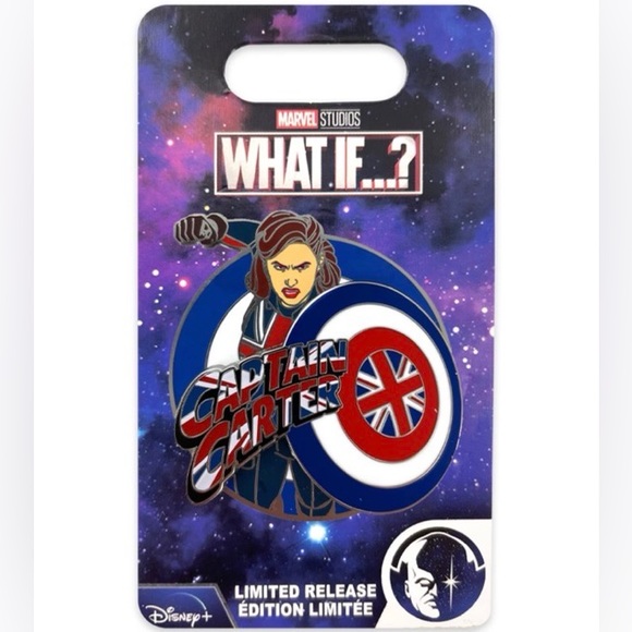 Disney | Accessories | Disney Parks Marvel What If Captain Carter Pin ...